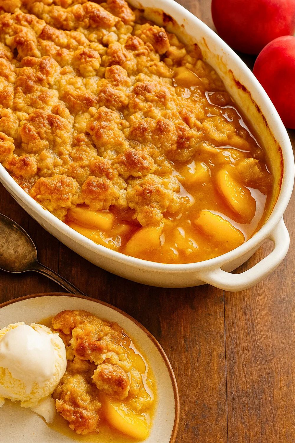 Quick Peach Cobbler Delight