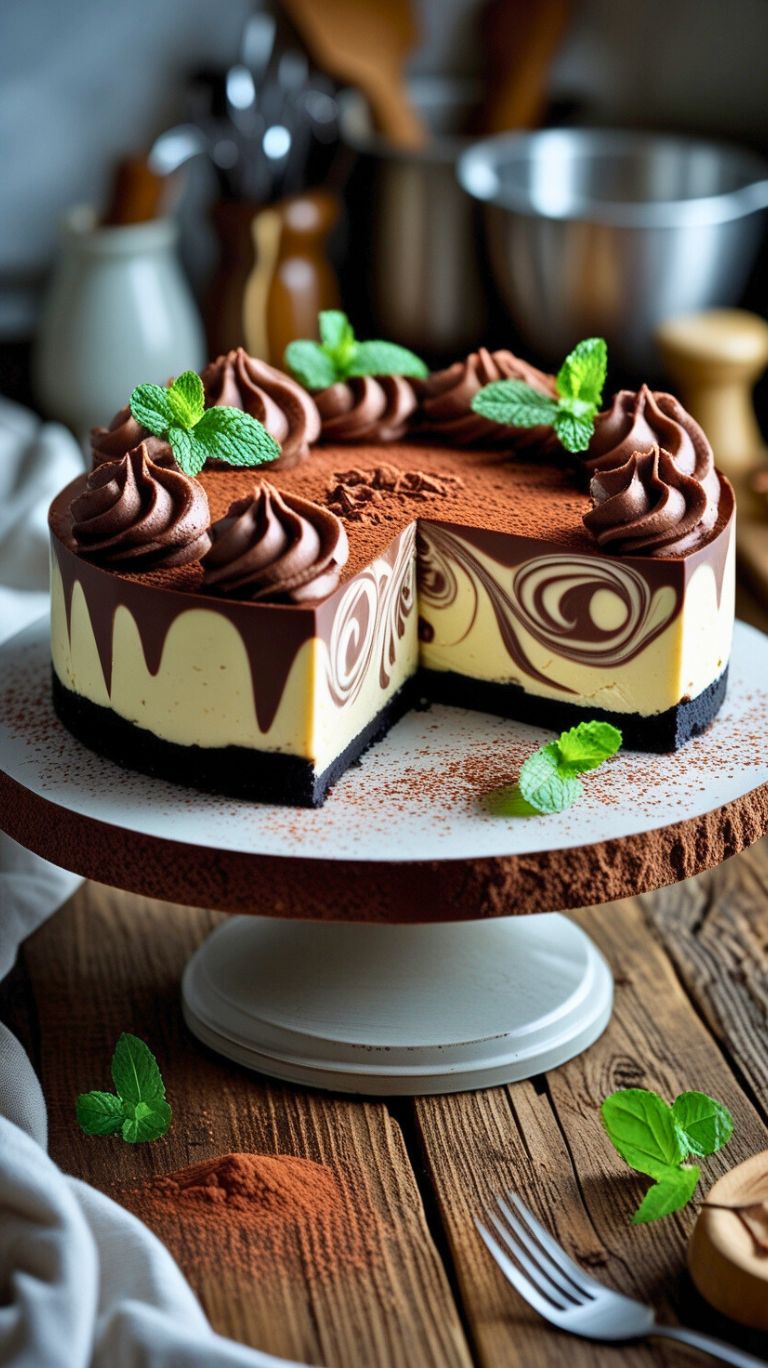 Chocolate Marble Cheesecake