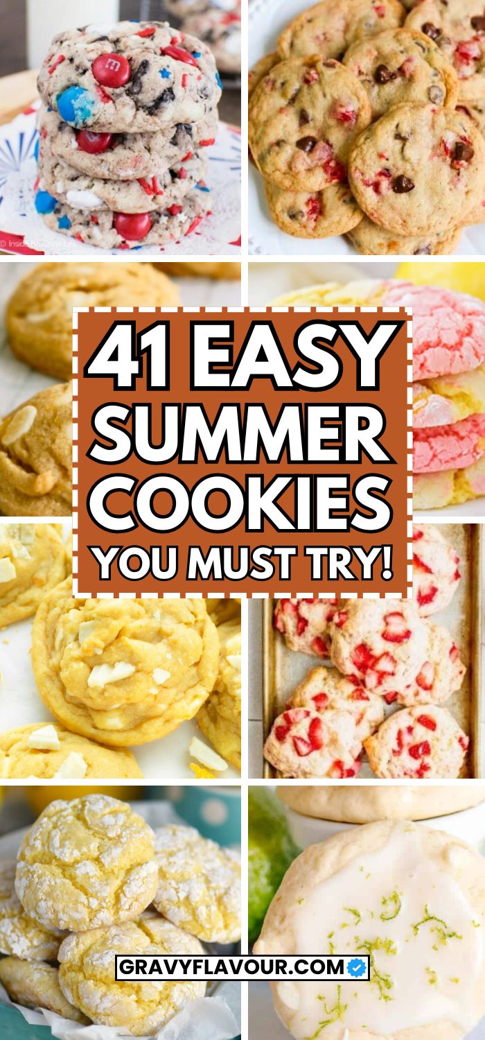 41 Easy Summer Cookies You Must Try!