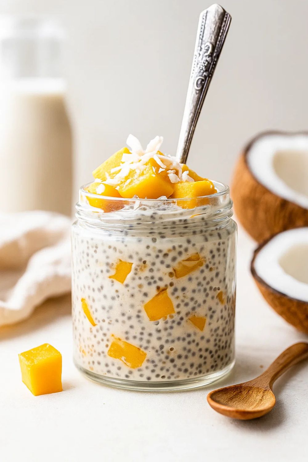 Mango Coconut Chia Pudding