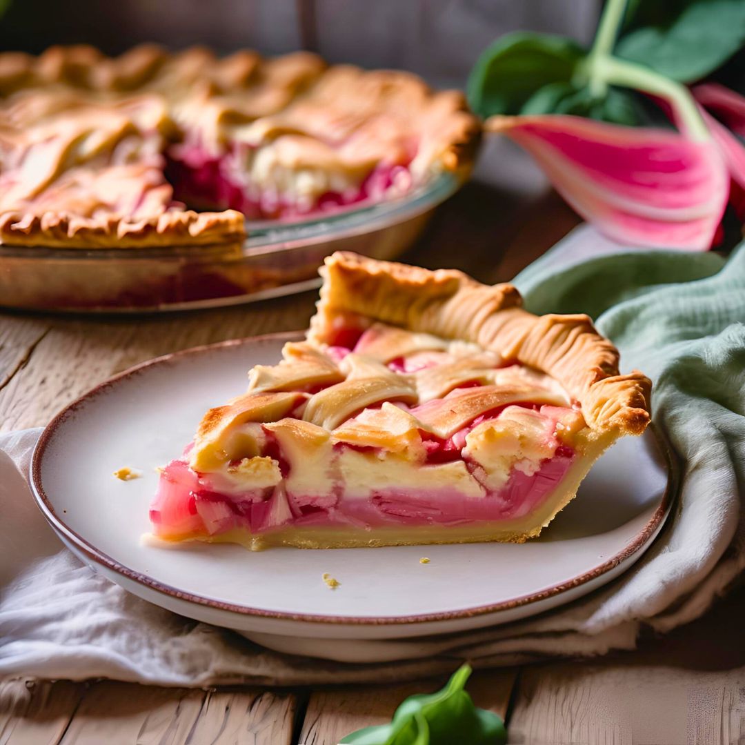 Rhubarb Custard Pie