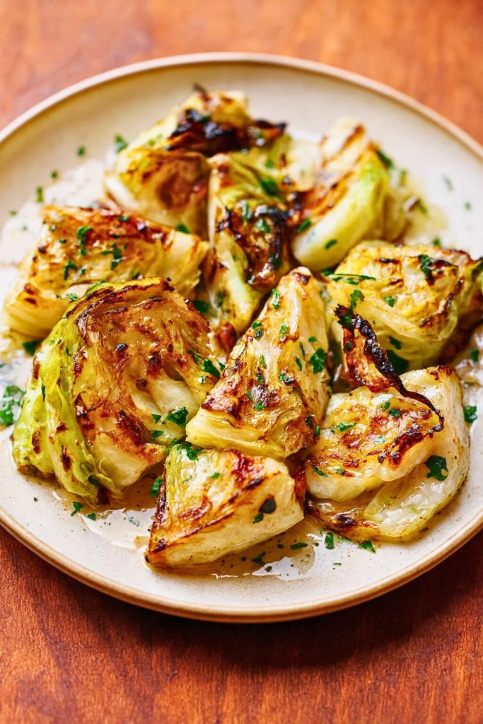 Charred Salt and Vinegar Cabbage
